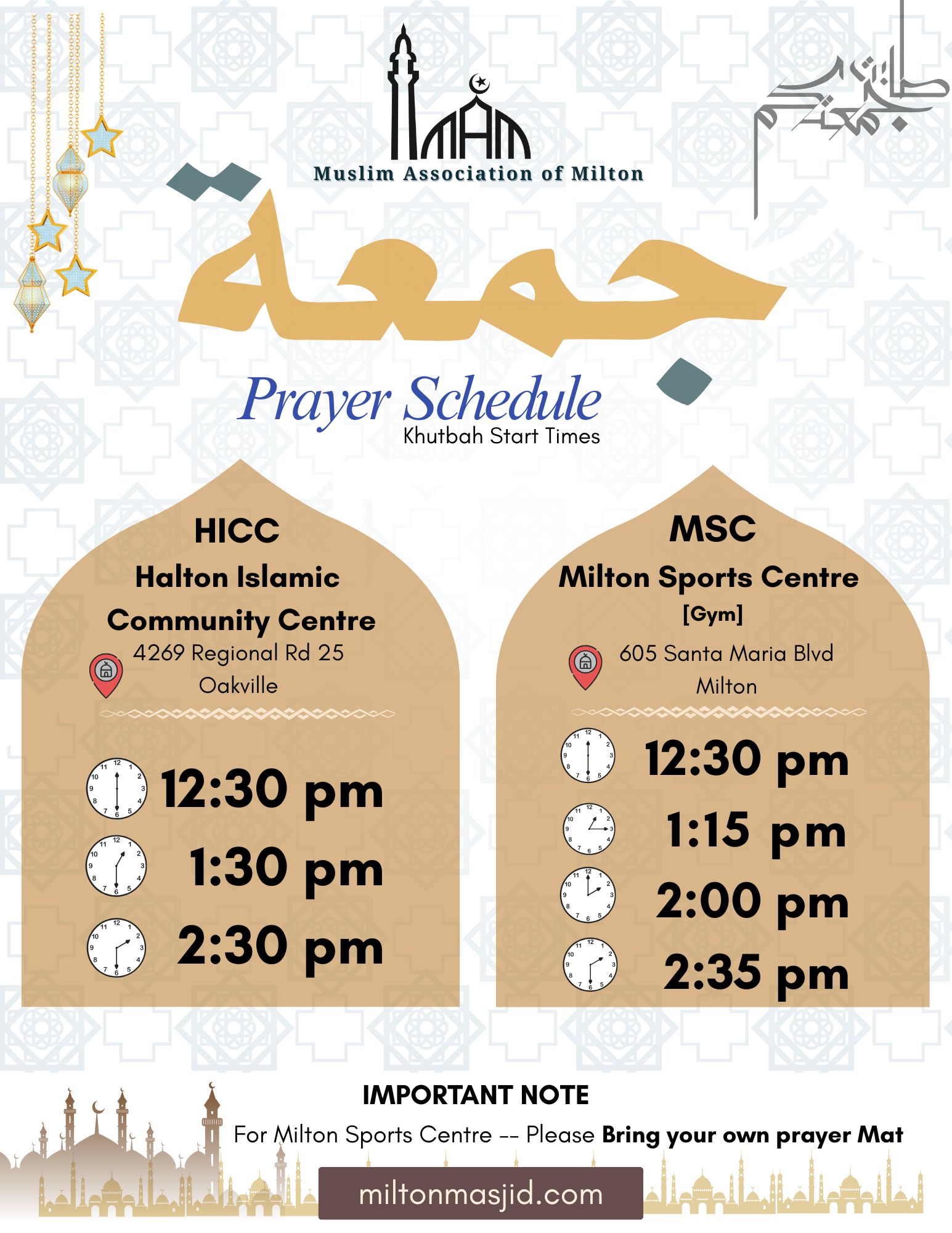 Muslim Association of Milton | MAM