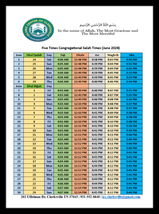 ICC | Welcome to the islamic center of clarksville