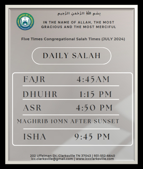 ICC | Welcome to the islamic center of clarksville